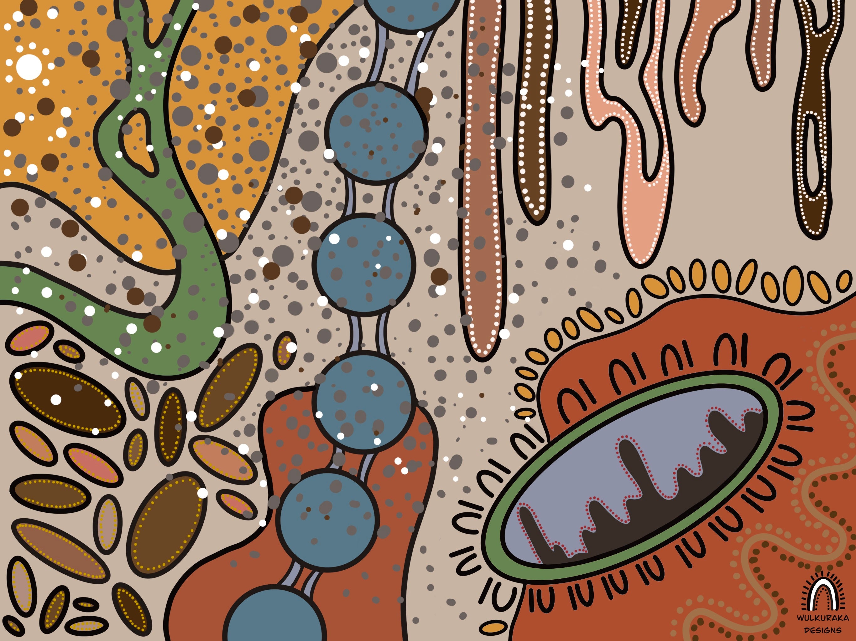 Aboriginal earrings, art prints and commissions – Wulkuraka Designs